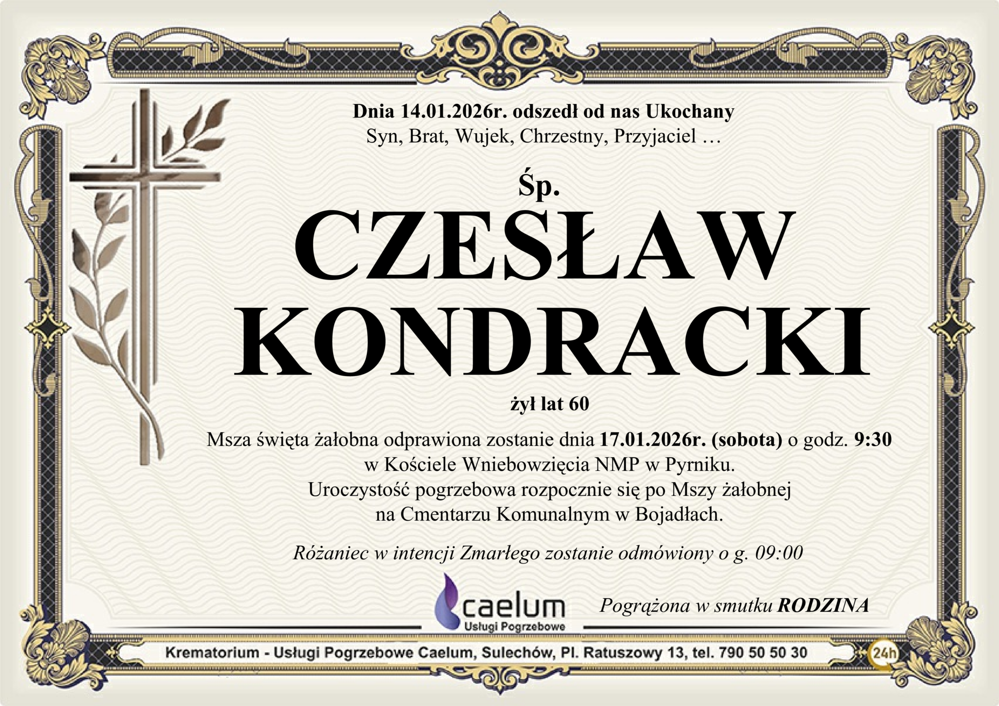 Dom pogrzebowy Sulechów - Caelum